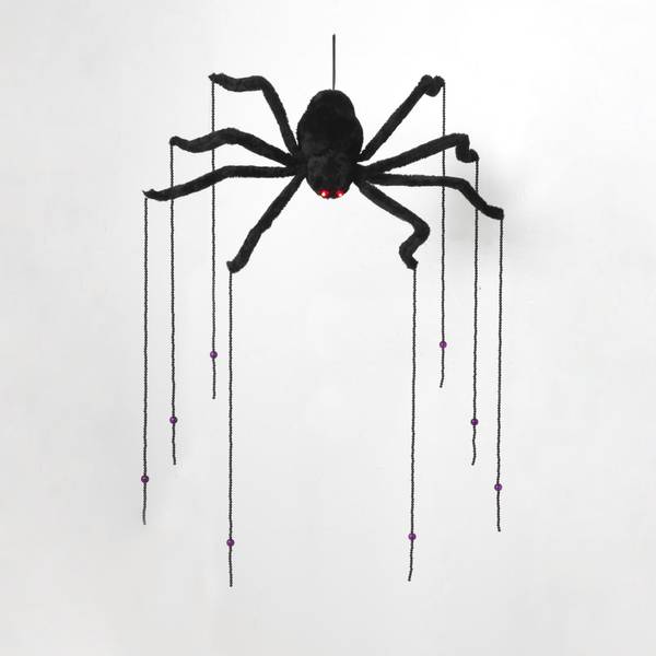 Gerson 28" Lighted Halloween Hanging Spider - 2695210 | Blain's Farm ...