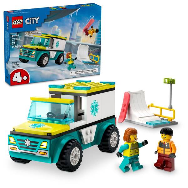 LEGO City Emergency Ambulance 60403 Building Set - 6465026 | Blain's ...