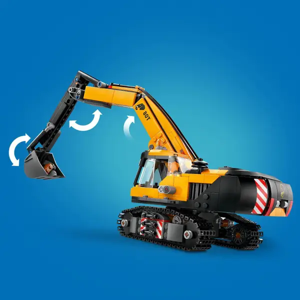 LEGO Yellow Construction Excavator 60420 Building Kit LEGO Yellow Construction Excavator 60420 Building Kit