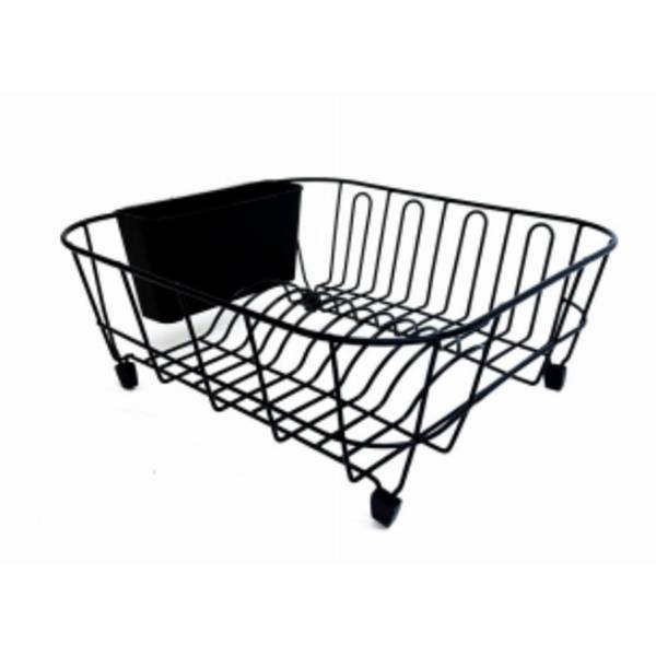 Grayline Small Dish Drainer-Black - 44404 | Blain's Farm & Fleet