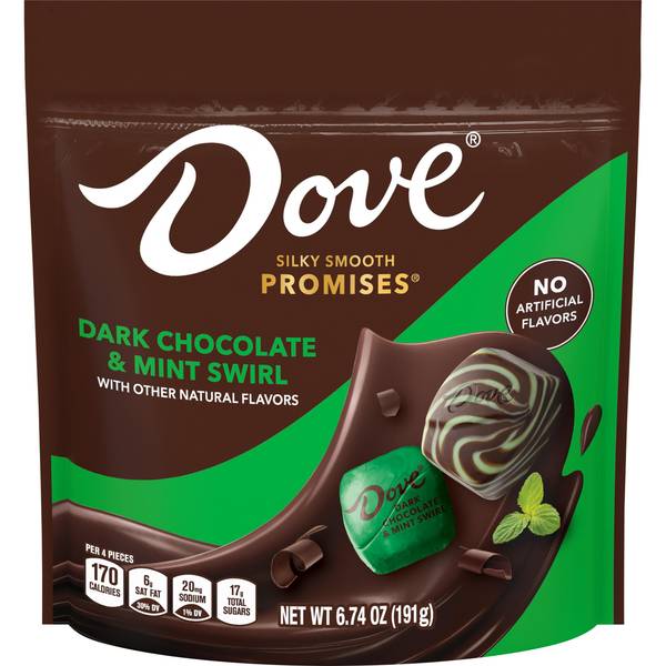 UPC 040000595762 - Dove Promises Candy Dark Chocolate Mint Swirl - 6.74 ...