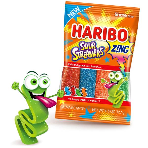 Haribo 4.5 oz Sour Streamers Bag - 528813 | Blain's Farm & Fleet
