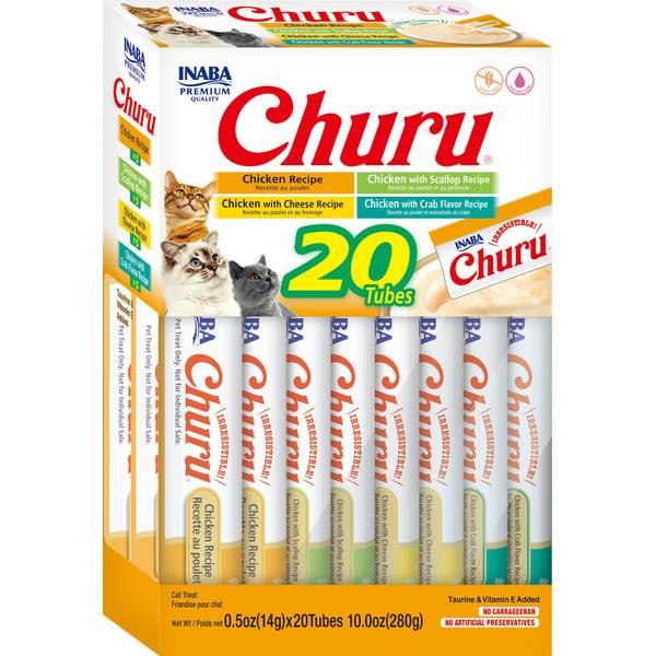 Churu 20-Count Chicken Variety Box Cat Treats - IBA01549 | Blain's Farm ...