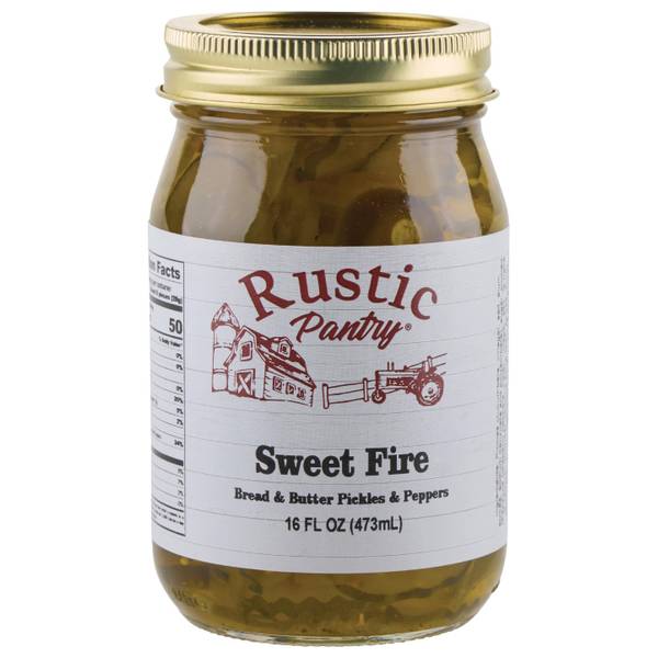Rustic Pantry 16 oz Sweet Fire Pickles - 10305 | Blain's Farm & Fleet