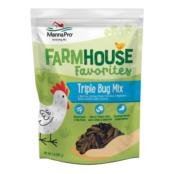 Manna Pro 2 lb Farmhouse Favorites Triple Bug Mix - 1031367 | Blain's ...