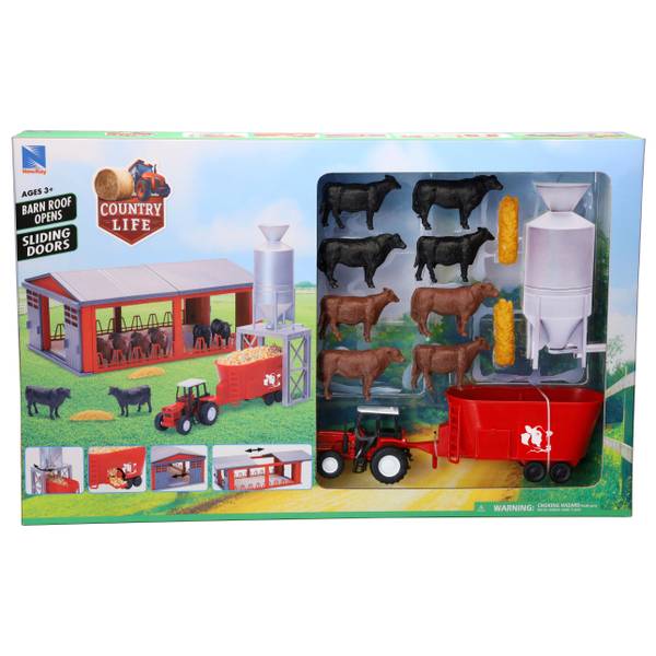 Country Life 1:32 Cattle Shed and Feed Silo Play Set - SS-05155A ...