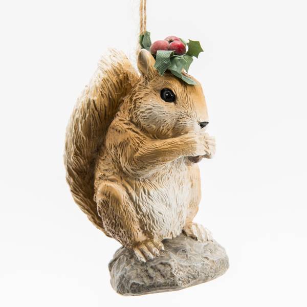 Caffco International Wooden Squirrel Ornament - XO8041116C | Blain's ...
