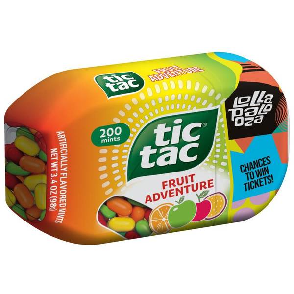 Tic Tac 3.4 oz Fruit Adventure Mints - 511056 | Blain's Farm & Fleet