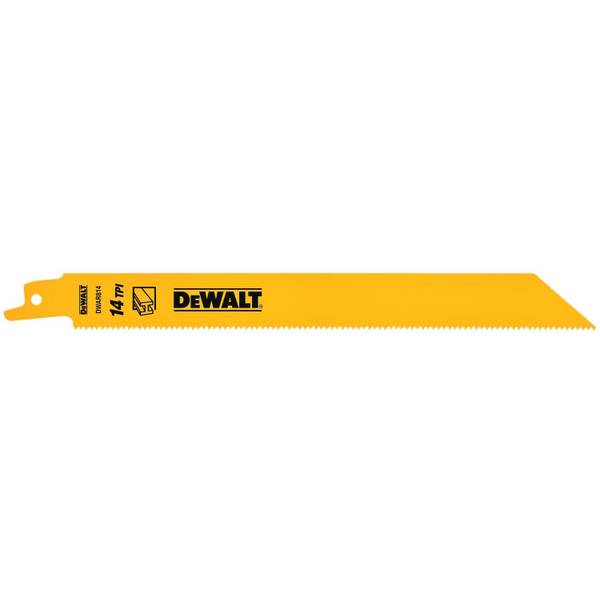 DEWALT 5-Pack 8" 14 TPI Reciprocating Saw Blade - DW4809 | Blain's Farm ...