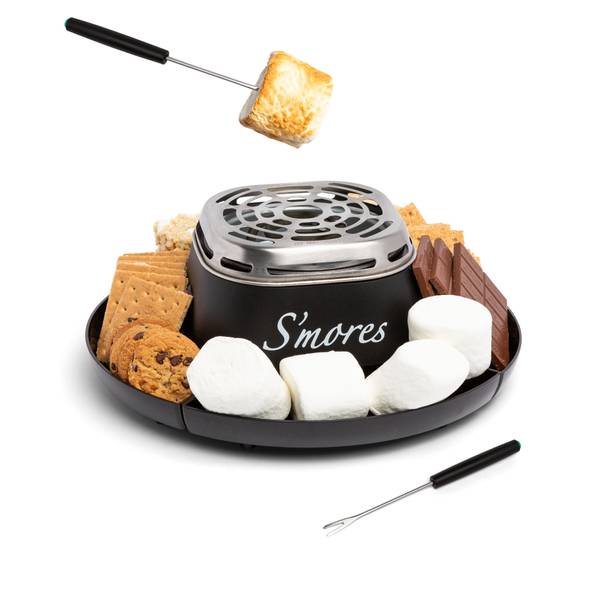 Nostalgia Indoor Electric Stainless Steel S'mores Maker with 4 ...