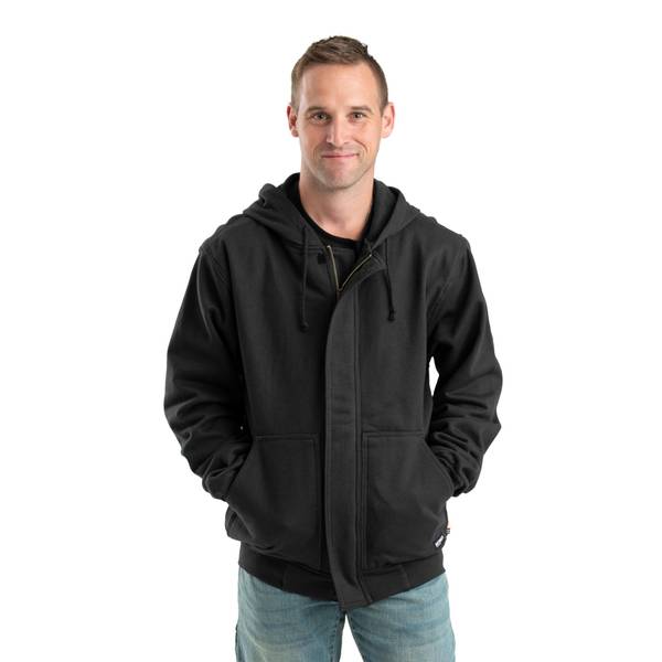 Berne Men's Flame Resistant Zip Front NFPA 2112 Hooded Sweatshirt ...