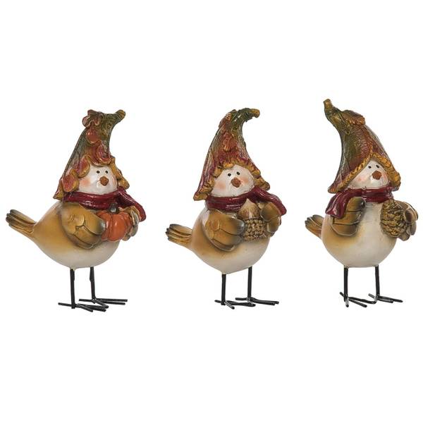 Transpac Imports Inc. Resin Cute Harvest Bird Assortment - TH01785 ...