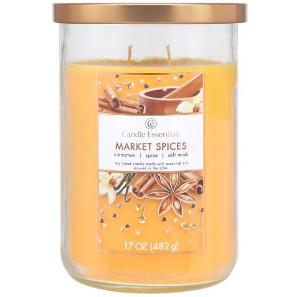 Candle Essentials 17 oz Market Spices Candle - 74854 | Blain's Farm & Fleet