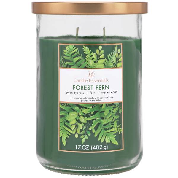 Candle Essentials 17 oz Forest Fern Candle - 74865 | Blain's Farm & Fleet