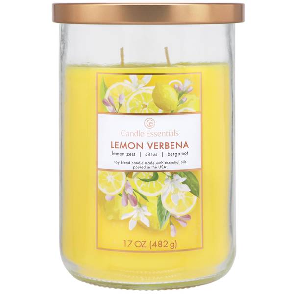 Candle Essentials 17 oz Lemon Verbena Candle - 74858 | Blain's Farm & Fleet