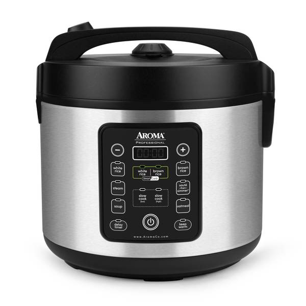 Aroma 20-Cup Smart Carb Rice Cooker and Food Steamer - ARC1120SBL ...