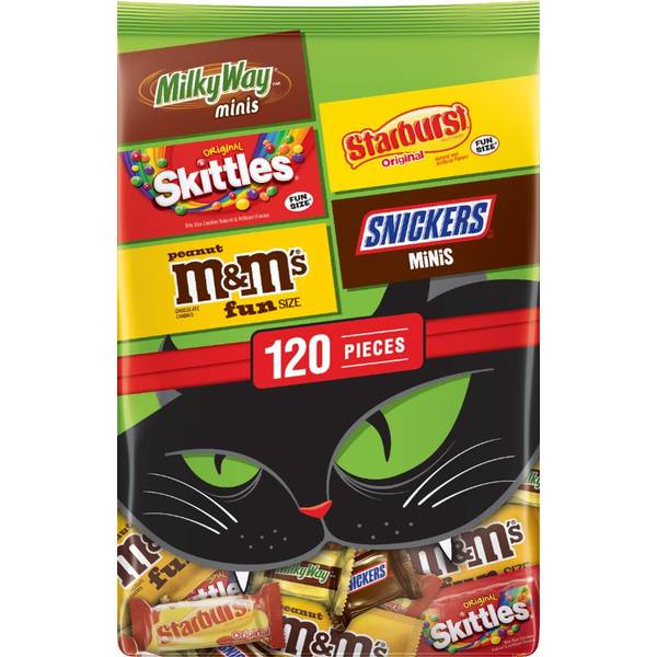 Mars 47.23 oz Milky Way, M&M's, Snickers, Skittles & Starburst Fun Size ...