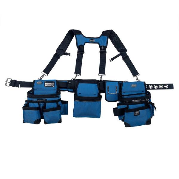 Bucket Boss Blue Tool Belt with Suspenders - 55185-RB | Blain's Farm ...