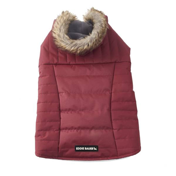 Eddie Bauer Medium Brick Red Chinook Hooded Dog Parka - E19409BM ...