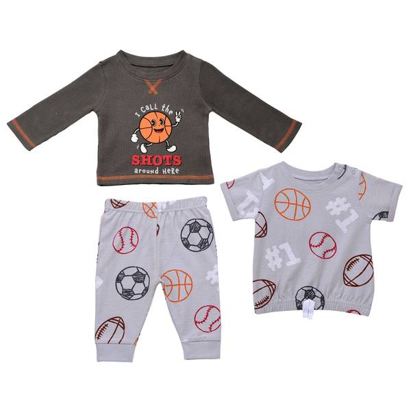 Baby Starters Infant Boy's 3-Piece Call Shots Pant Set - A5120403-3M ...