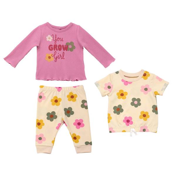 Baby Starters Infant Girl's You Grow Girl 3 Piece Set - A5161601B-12M ...
