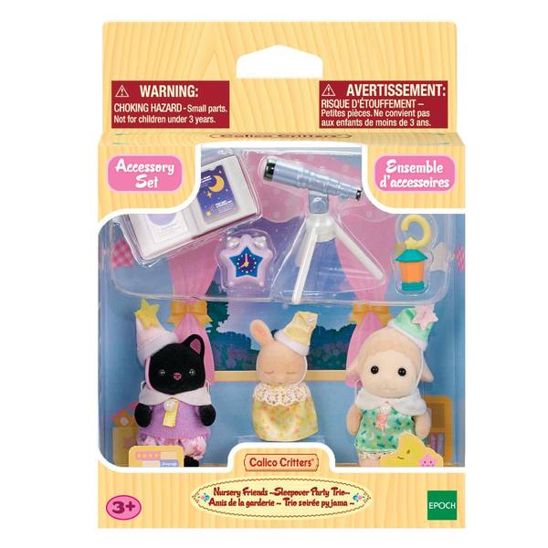 Calico Critters Nursery Friends Sleepover Party Trio - CC2173 | Blain's ...