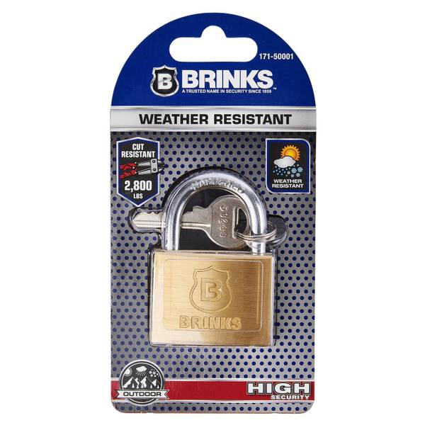 Brinks 50mm Solid Brass Padlock - 171-50001 | Blain's Farm & Fleet