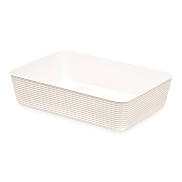 Whitmor White Storage Trays, Large - 5804-14830-WHT | Blain's Farm & Fleet