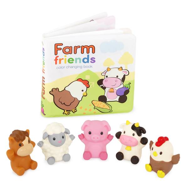 Battat Farm Friends Finger Puppets and Bath Book Set - BT2651Z | Blain ...