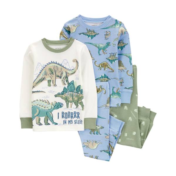 Carter's Infant Boy's 4-Piece Dinosaur 100% Snug Fit Cotton Pajamas - 1R492510-12M | Blain's ...
