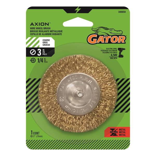 Gator 3" Coarse Wire Brush Wheel - 389859 | Blain's Farm & Fleet