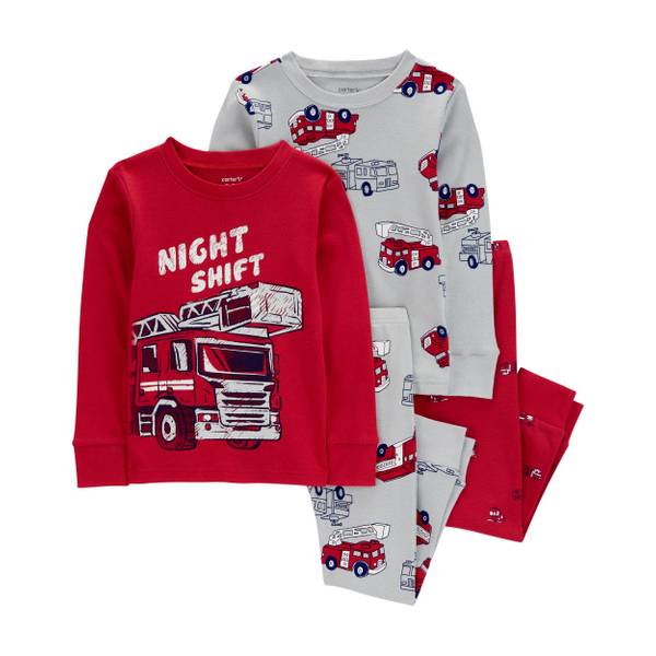 Thomas And Friends Pajamas Thomas & Friends Boys 2T-4T 4-Piece Cotton ...