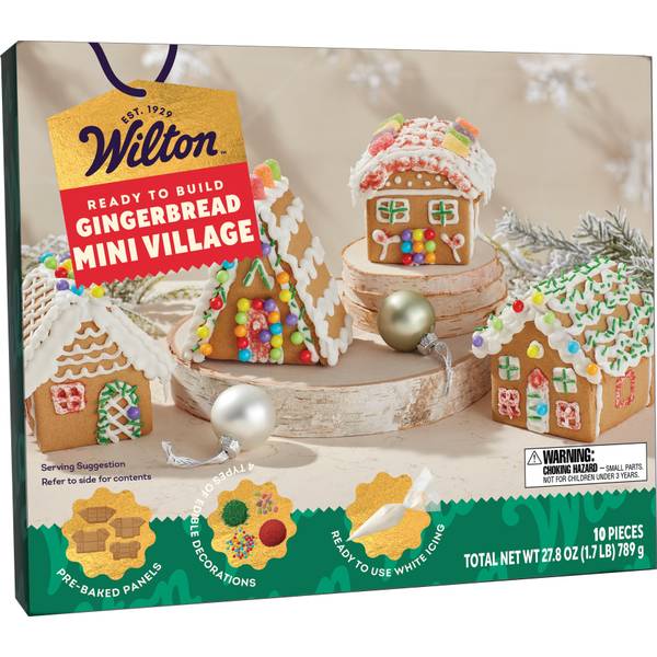 Wilton Unassembled Mini Village Gingerbread Kit - 191011255 | Blain's ...