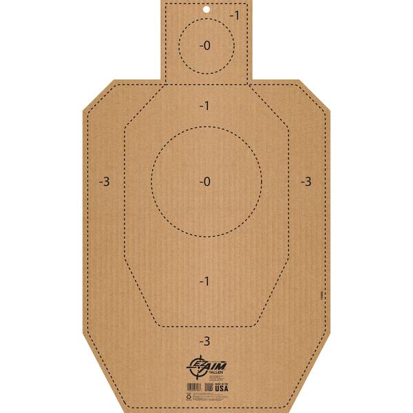 Allen EZ Aim IPSC IDPA Corrugated Silhouette Paper Shooting Target - 15684 | Blain's Farm & Fleet