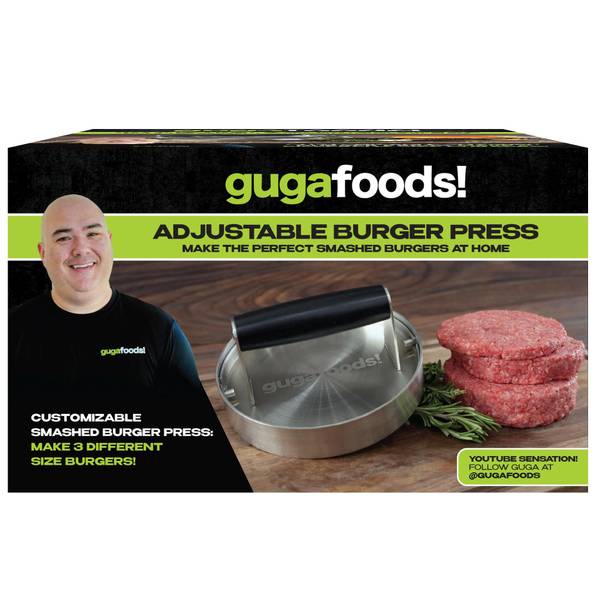 GugaFoods Adjustable Burger Press - GUGA0204 | Blain's Farm & Fleet