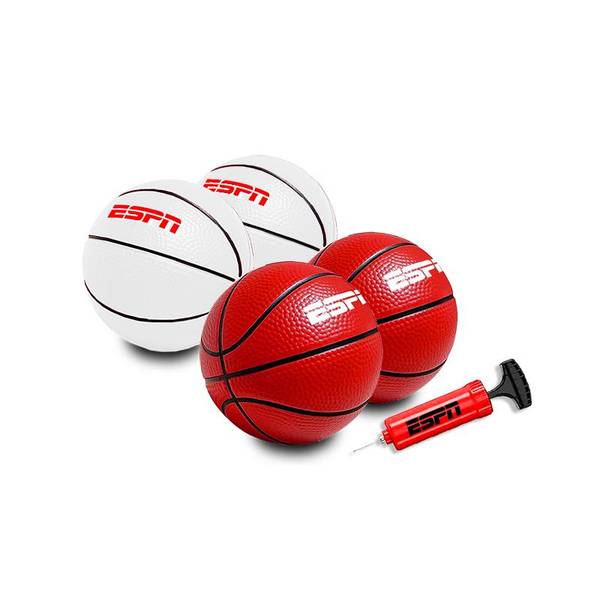 ESPN 4-Pack 5" Mini Basketballs - ES-BK04.EXV24 | Blain's Farm & Fleet