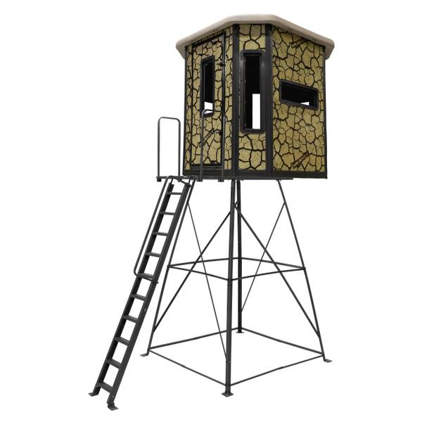 Muddy Cracked Mud Camo Bull Steel Box Blind with 10' Tower - MUD ...