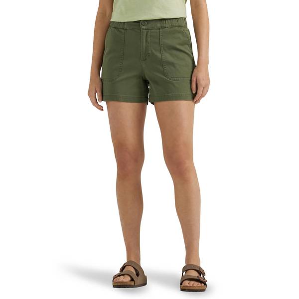 Lee Women's Ultra Lux Comfort High Rise Pull-On Utility Shorts ...