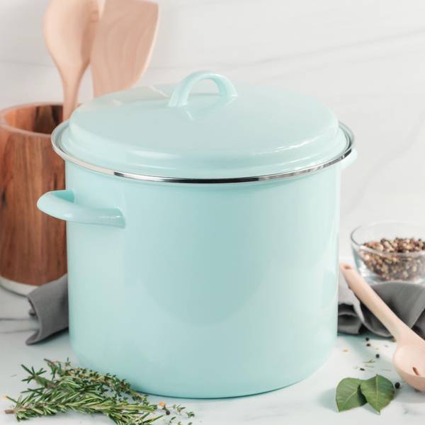 McSunley 12 Quart Porcelain Enamel Stock Pot - 238 | Blain's Farm & Fleet