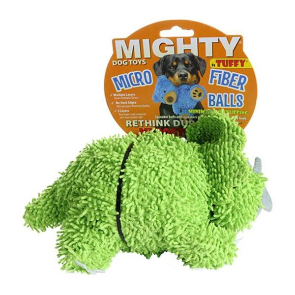 Mighty Dog Mighty Microfiber Ball Medium Triceratops Green - VIP02422 | Blain's Farm & Fleet