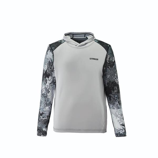 Striker Men's UPF Sun LoTide Hoody, Alloy/Stryk, L - 32105-L | Blain's ...