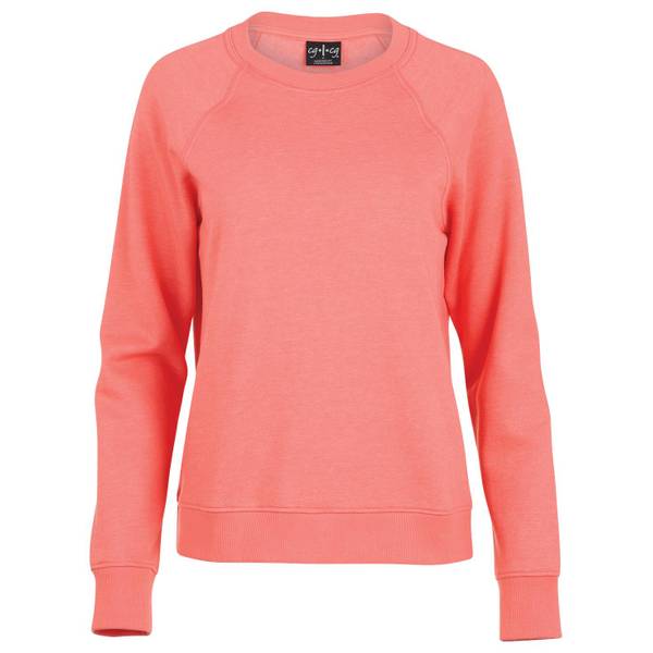 CG | CG Women's Crewneck Fleece Pullover Top, Georgia Peach, XL ...