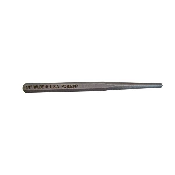Wilde Tool Co 1/4" x 4-1/4" Center Punch - PC 832.NP/HT | Blain's Farm ...