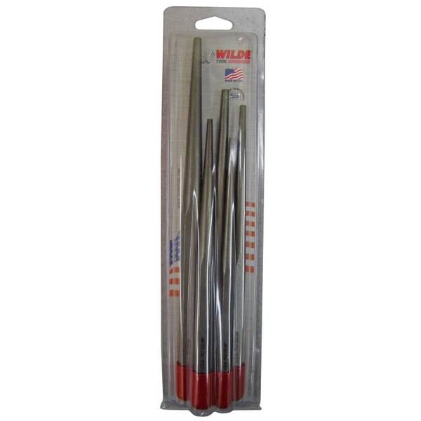 Wilde Tool Co 5 Piece Long Taper Punch Set - PLT 5.NP/VP | Blain's Farm ...