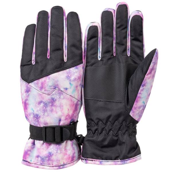 Huntworth Girls Galaxy Ski Glove - 7075-YG-BK-PK-L-M/L | Blain's Farm ...