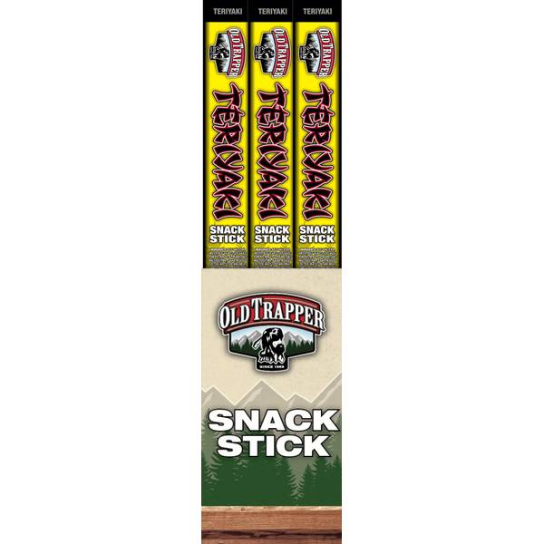 Old Trapper 1.2 oz Wrapped Sausage Stick Teriyaki - 10340T | Blain's ...