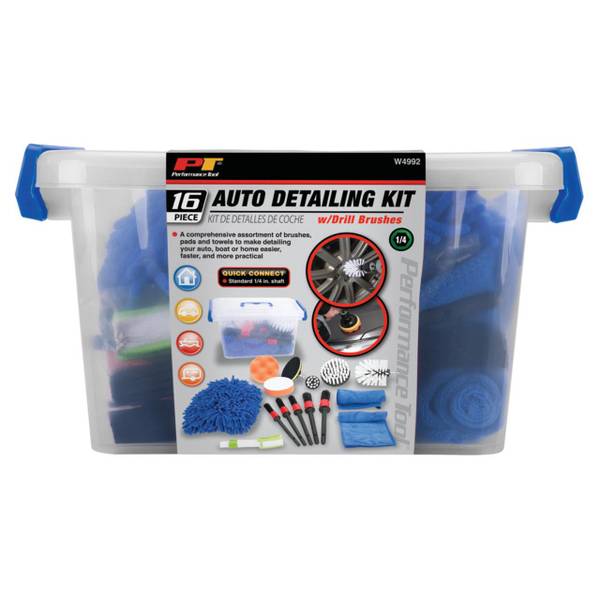 Performance Tool 16-Piece Power Brush Detailing Kit - W4992 | Blain's ...