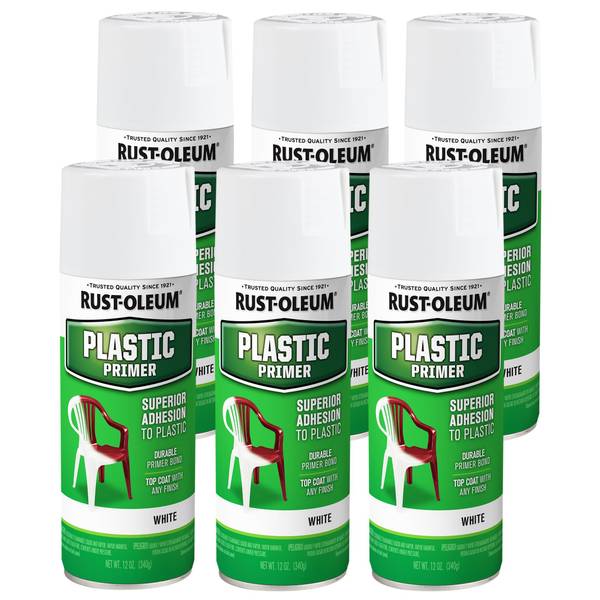 Rust-Oleum 6-Pack 12 oz Flat White Plastic Spray Primer - 209460DS ...