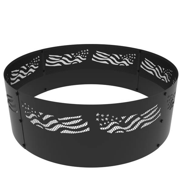 Red Mountain Valley RMV 36" American Flag Fire Ring - 2A-OH157 | Blain ...