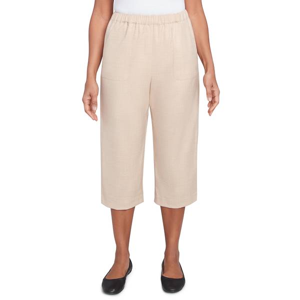 Alfred Dunner Women's Patch Pocket Capri, Linen, 18 - 88403WA-274-18 ...